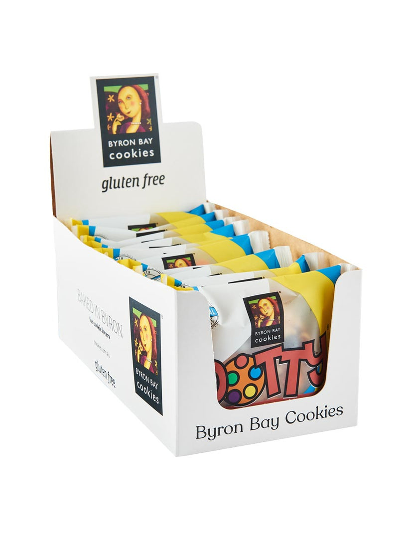 Byron Bay Cookies Dotty® Gluten Free Wrapped Cafe Cookie 60g – Byron ...